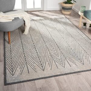 luxe weavers gray 4x6 geometric area rug