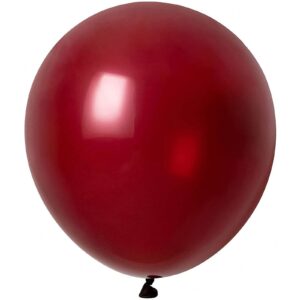 18 inch 10 pack burgundy balloons kirikou big large round helium thick latex balloons for birthday wedding baby shower graduation party decoration