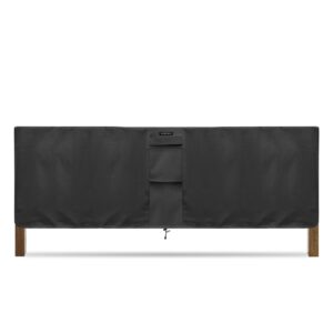 khomo gear heavy duty outdoor furniture cover - waterproof square & rectangular covers with air vents - for ottoman, tables, coffee side tables and others