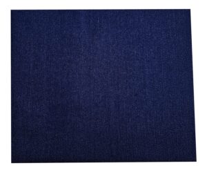 9oz stretch denim premium cotton blend fabric by the yard diy for sewing crafting (dark blue 2yds)