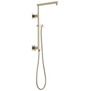 delta faucet 58410-pn-pr universal components shower column, lumicoat polished nickel