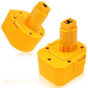 12v 3.6ah ni-mh replacement for dewalt 12v battery dw9071 compatible with dewalt 12 volt battery dw9072 dc9071 de9037 de9071 de9072 de9074 de9075 152250-27 397745-01 cordless power tools(yellow)