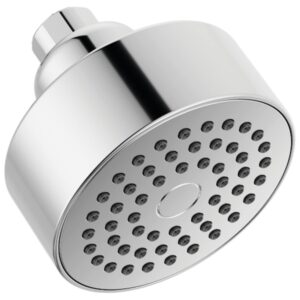 delta faucet modern 3.5-inch single-spray shower head, chrome round shower head, high pressure shower head, 1.75 gpm flow rate, chrome rp101842