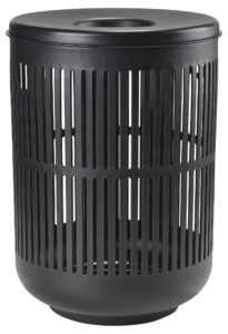 zone denmark laundry basket - elevate your laundry routine with style and functionality, black 16.14x16.14x21.65 inches