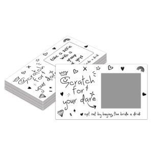 bachelorette dare card party games, cartoon graffiti bridal shower scratch off game dare card, girls night out activity, wedding party/ engagement party/ bride shower decorations– 40 cards(a01)