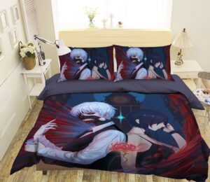 3d tokyo ghoul 3046 japan anime game bedding pillowcases quilt duvet cover set single queen king | 3d photo bedding, aj us panda (full)