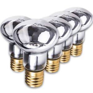 bluestars 5 packs r39 e17 25 watt reflector replacement bulbs for lava lamps, glitter lamps - 2700k warm white, dimmable, 150lm, reflector type e17 intermediate bulbs