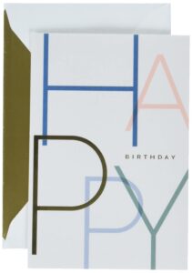 hallmark signature birthday card (big birthday wishes)