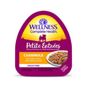 wellness petite entrées casserole with tender chicken, green beans & carrots, 3-ounce cup (pack of 12)