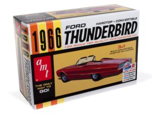 amt 1966 ford thunderbird hardtop/convertible 1:25 scale model kit