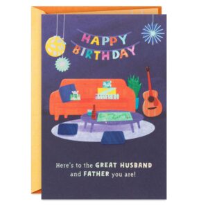 hallmark birthday card for husband (great husband and father)