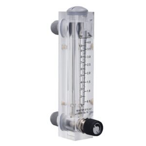 0.1-1gpm liquid flowmeter adjustable panel mount type acrylic transparent water flow meter 1/4in thread for flow rate of liquid medium