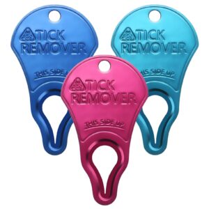 3 pack tick remover tool for pets and humans, portable tick removal, safe and fast, essential and emergency tool for outdoor activities, effective and painless