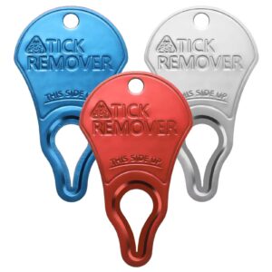 3 pack tick remover tool portable, tick removal tool for pets, humans and animals, safe and portable, pain-free and effective, essential tools for outdoor activities