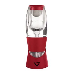 vinturi red wine aerator pourer and decanter enhances flavors with smoother finish, includes no-drip base, red