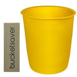 bucketsaver - 5 gallon reusable rubber bucket liner - bucket liner for thinset and concrete mix