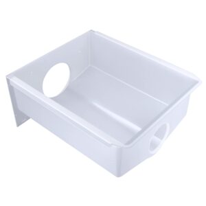 w10670845, wpw10670845 refrigerator ice bucket compatible with whirlpool, kenmore, kitchenaid, amana refrigerators, etc. part number: 2196091, 1115342, 1115372, 2152701, 2152702, etc.