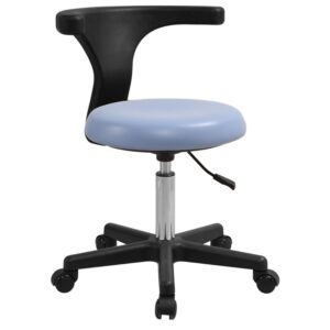 gunel medical dentist chair dental stool dental mobile chair, height adjustable doctor chair with 360 degree rotation backrest and seat (color : blue, size : c)