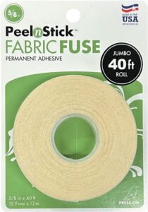 heatnbond peelnstick fabric fuse adhesive 5/8" x 40 ft roll