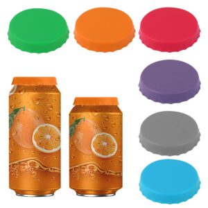 yiwoo silicone soda can lids,silicone can cover,lids for cans,soda can lids,beverage can covers,can lids fits standard soda cans (6 pack)