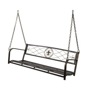 outdoor swing chairs for adults? metal porch swing stand with antique bronze finish (72.24 x 50 x 71.25)" hanging swing frame set heavy duty swing chair bench for gardens & yards (swing chair 1)