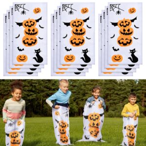 12 pack halloween potato sack race bags kids halloween outdoor games for adults and family 40 x 20 inches relay race games party favor birthday carnival backyard lawn yard activities(classic style)