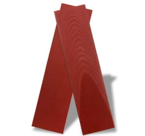 ultrex linen micarta- 1/4" scales-knife handle material (red)