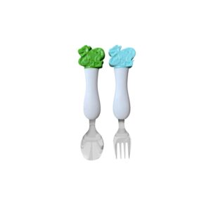 ari mes - toddler, kid utensils set, dinosaur spoon and fork set for toddlers, kid forks and spoons, easy-grip small utensils, dinosaur utensils for toddlers, kid spoons and forks, childrens utensils