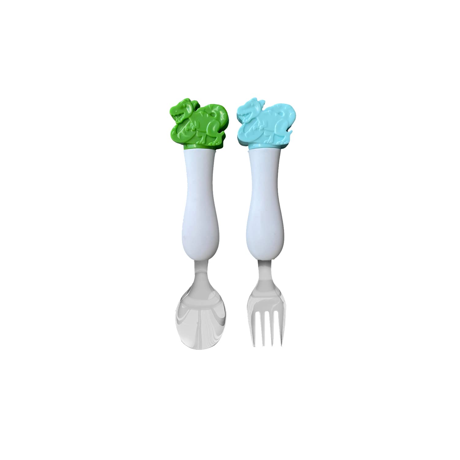 ARI MES - Toddler, Kid Utensils Set, Dinosaur Spoon and Fork Set for Toddlers, Kid Forks and Spoons, Easy-Grip Small Utensils, Dinosaur Utensils for Toddlers, Kid Spoons and Forks, Childrens Utensils