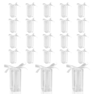 20 pieces shot glass gift box shot glasses boxes gift boxes (shot glass not included) 1.97×1.97×4.7 inch shot glass favor bags for gifting can hold 2oz shot glass for wedding party baby shower