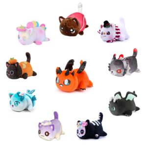 Womise Cat Plush Toy,Mee-Meow Cat Food Plushies Cat, Cute Anime Cartoon Cat Stuffed Animal Figure Toy Plush Pillow Gift for Kids and Festival Gift (Donut Cat)