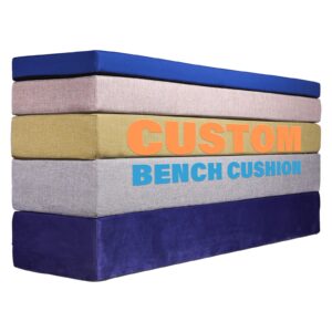 entropower custom size bench cushion outdoor/indoor bay window seat cushion thick upholstery foam long chair cushion replacement sofa pads patio furniture cushions