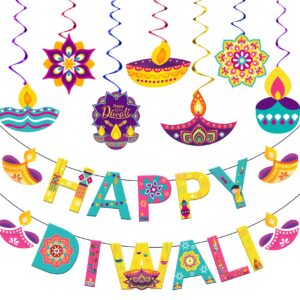 diwali decorations for home party happy diwali banner deepavali hanging swirls diwali rangoli diya hanging decorations for house happy festival of lights diwali decorations for indoor outdoor wall