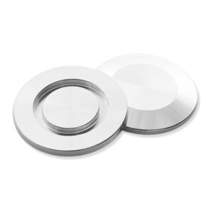 enterlife nw/kf-25 blank flange,blind flange cap, vacuum fitting, 304 stainless steel stopper(2 pack)