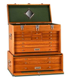 gerstner international gi-t24/m24 red oak chest and mid-base set