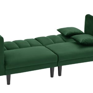 MWrouqfur 69" W Loveseat Sofa, Mid Century Modern Decor Love Seat Couches for Living Room, Button Tufted Upholstered Love Seats Furniture, Solid and Easy to Install Small Couch for Bedroom