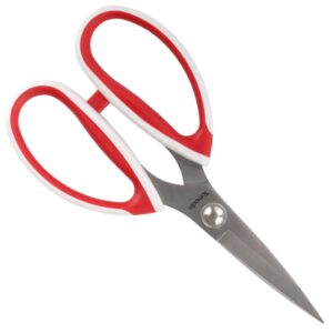 jubileeyarn workhorse bertha all purpose heavy duty scissors - red & white - 1 pair