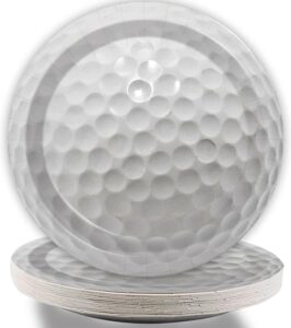 gisgfim 80 pcs golf plates party supplies golf sports birthday party cake dessert plates disposable golf ball sports favors decorations for boy baby shower