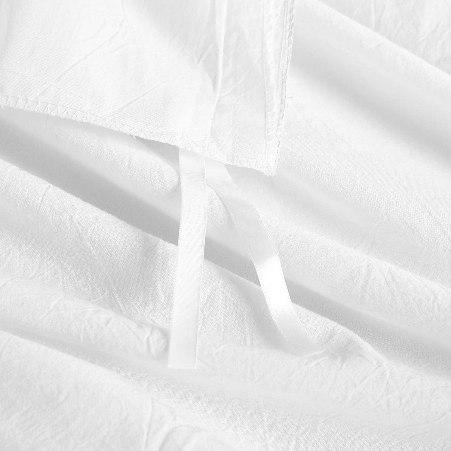 TEXAS LINEN CO. 100% Egyptian Cotton Duvet Cover Queen Size, 600 Thread Count 3 PC Duvet Cover, Extra Long Staple Egyptian Cotton Quilt Cover, Soft, Breathable with Hidden Zipper Closure - White