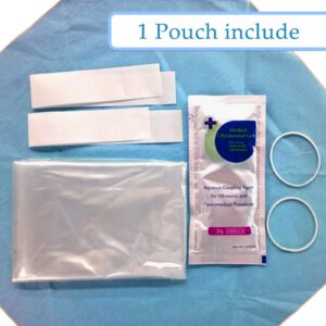 Ultrasound Probe Cover, Transducer Disposable Clear Latex-Free Sterile Protector, 5" x 48", Packaging Individual, 50 Pcs