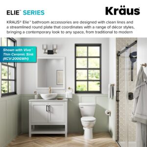 KRAUS Elie Bathroom Robe and Towel Rack with 4 Hooks in Brushed Gold, KEA-18804BG