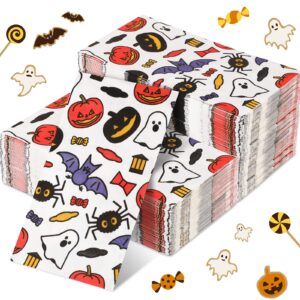 100 pcs halloween napkins paper halloween guest napkins christmas napkins paper christmas guest napkins halloween christmas napkins disposable cocktail napkins paper for party bathroom