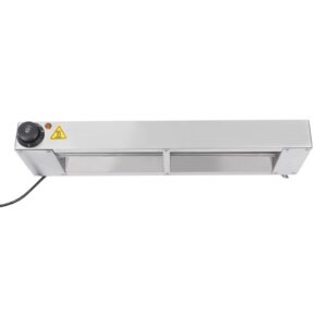 60" electric strip heater 1000w 110v commercial grade infrared food warmer temperature adjustable overhead warmer (60 inch)