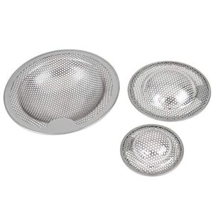 2pcs metal sink strainer home portable stainless steel bathtub hair catcher stopper shower drain hole filter trap kitchen s/m/l (size : s)