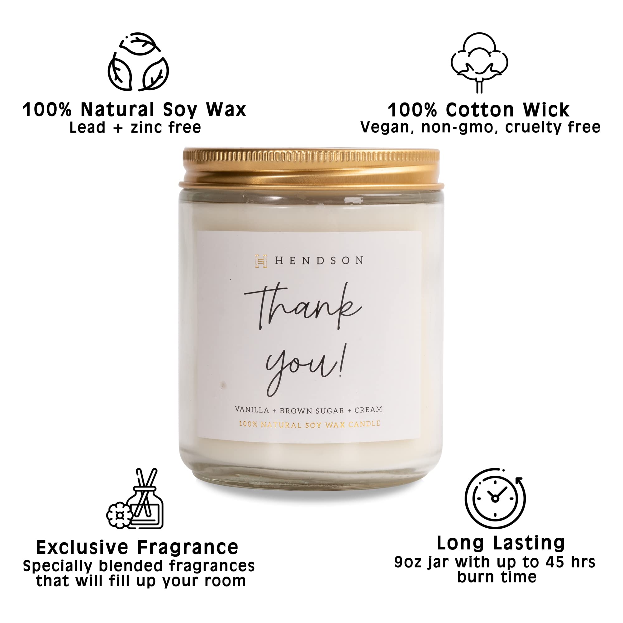 Thank You Gifts for Women - Thank You Candle Gifts Ideas for Friends, Coworkers, Boss, Employee, Mom, Hostess - Inspirational Candles, Birthday, Friendship, Appreciation Presents for Her