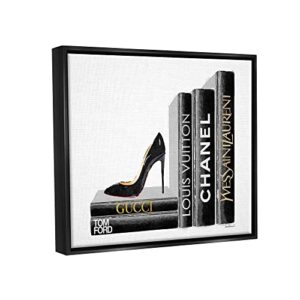 Stupell Industries High Fashion Black Book Shelf with Stilettos Heel, Design by Amanda Greenwood