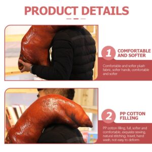 PRETYZOOM Pig Trotter Throw Pillow Fake Artificial Simulation Meat Stuffed Plush Pig Animal Stuffed Cushion Pillow Pillow Cushion Stuff Dolls Photo Prop Sleep Hugging Pillow