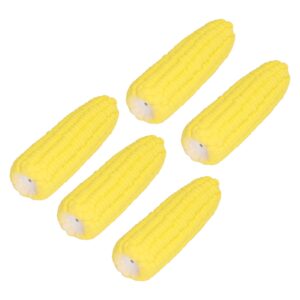 puppy teething chew toys, latex soft dog teething corn toys, 5 pieces with sound for medium dogs