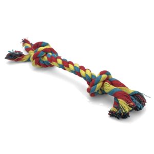 petbox knotted rope chew toy for small dogs - medium size 8"