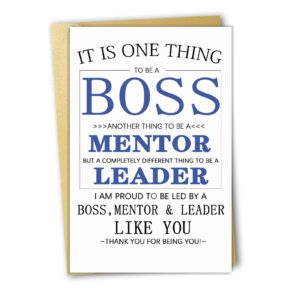 ojsensai funny boss’s day card for boss, best boss day gifts for leader, appreciation card for mentor, happy boss day for man woman